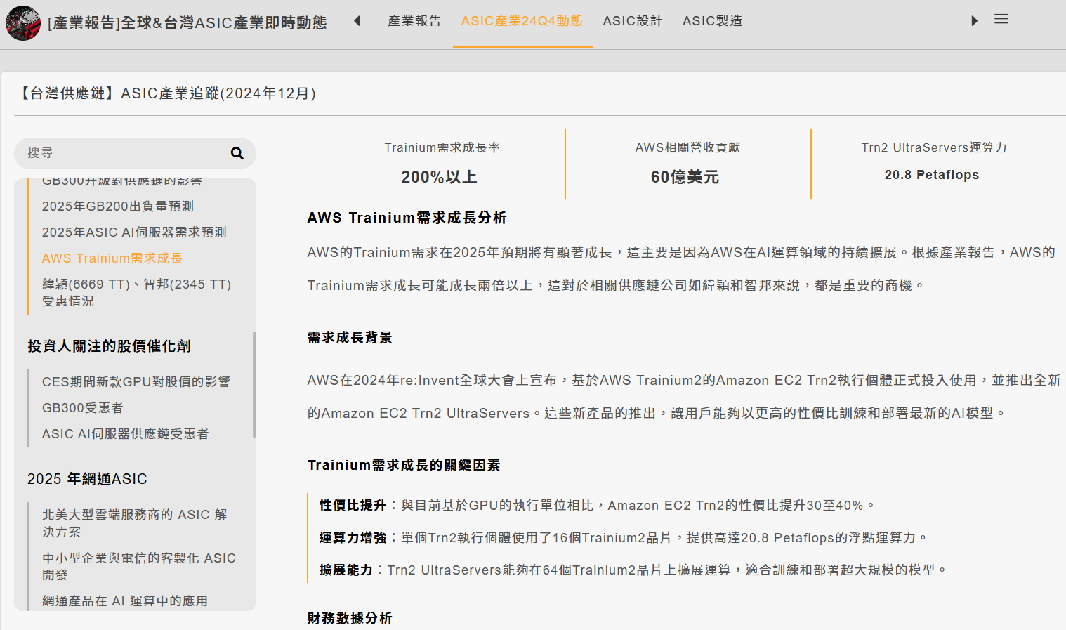 研究報告示意圖：